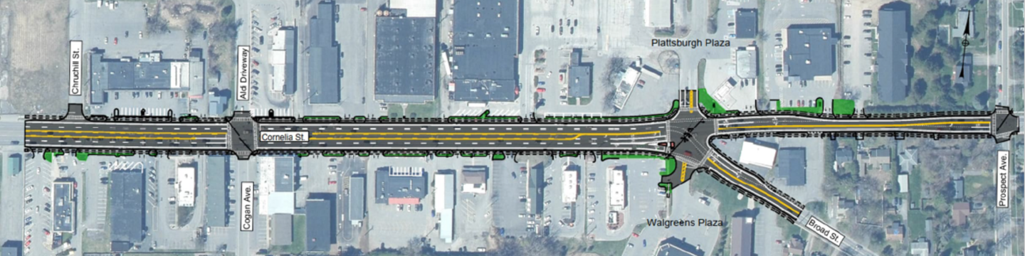 Project: Cornelia St. (NY Route 3) Reconstruction | City of Plattsburgh
